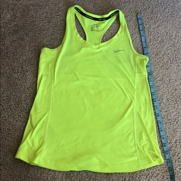 Nike | Tops | Nike Drifit Xs Yellow Racer Back Workout Top | Poshmark